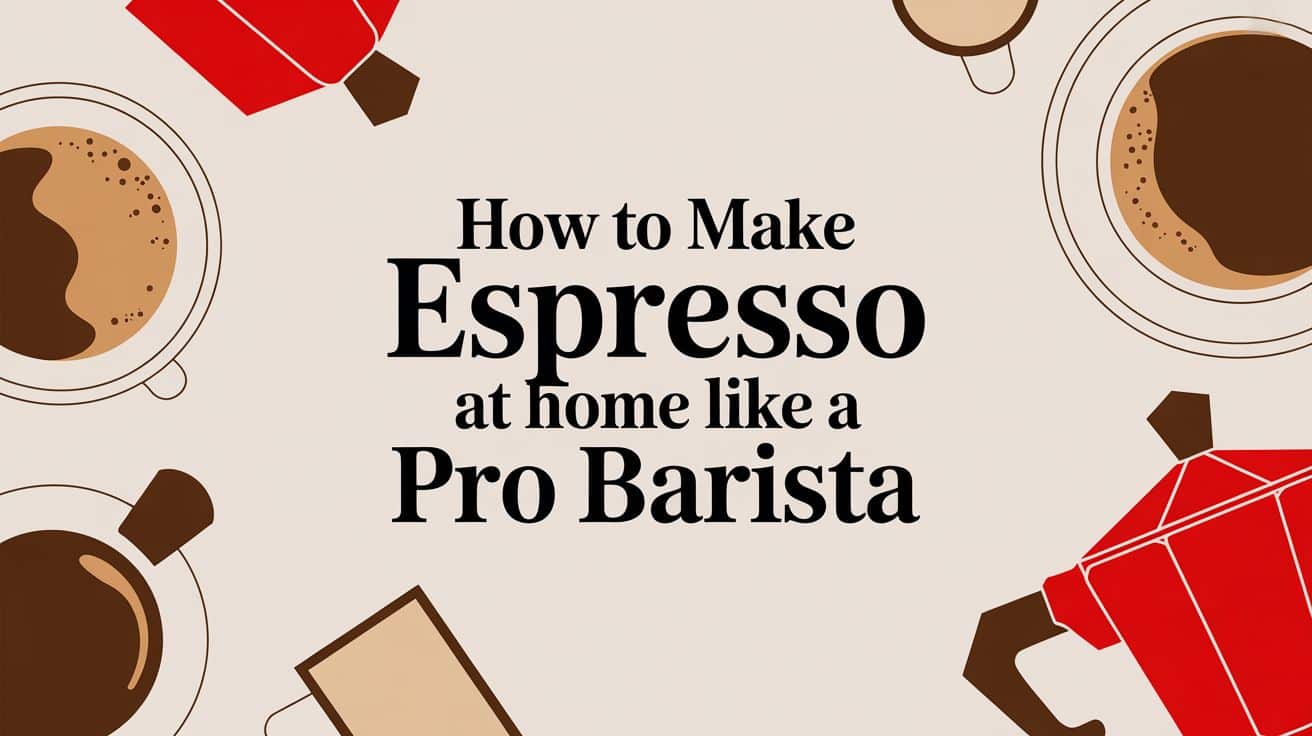 How to Make Espresso at Home Like a Pro Barista
