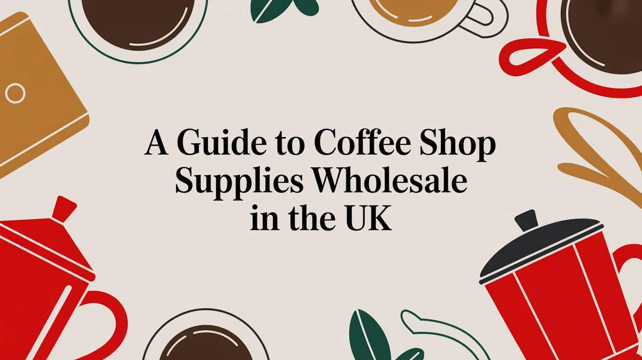 A Guide to Coffee Shop Supplies Wholesale in the UK
