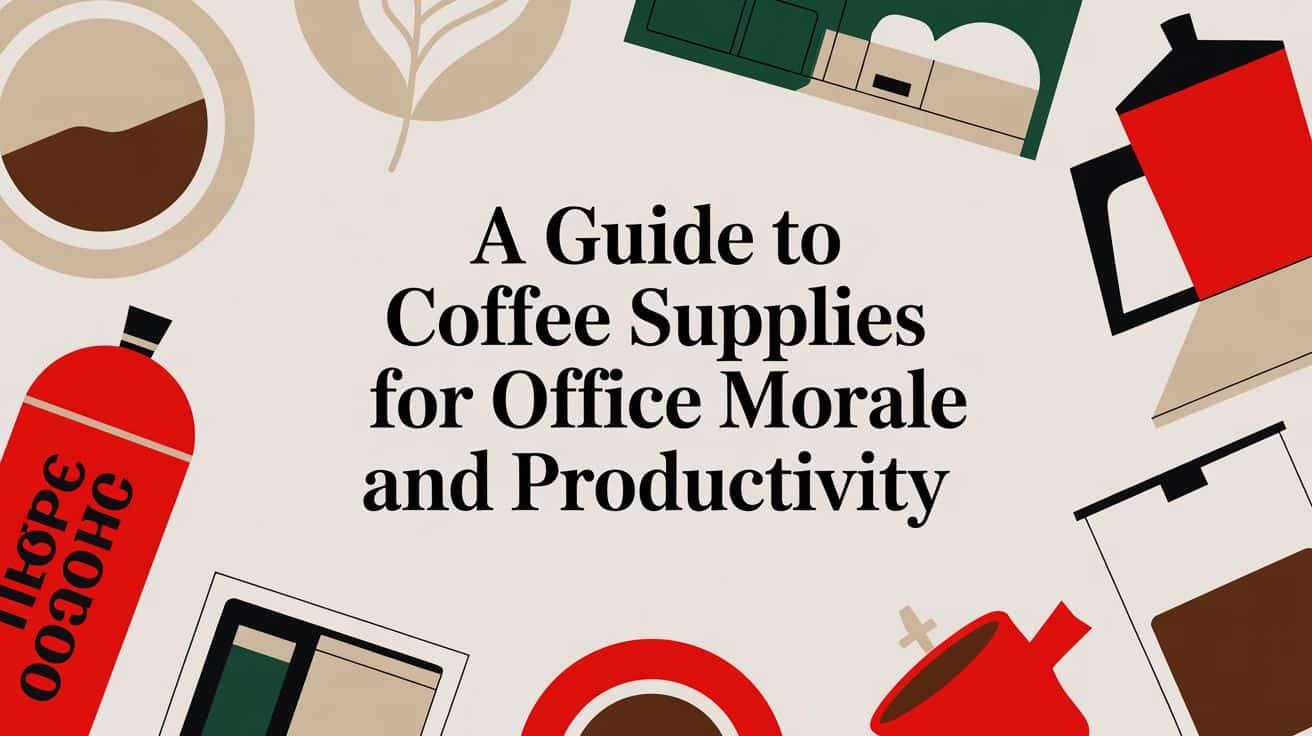 A Guide to Coffee Supplies for Office Morale and Productivity
